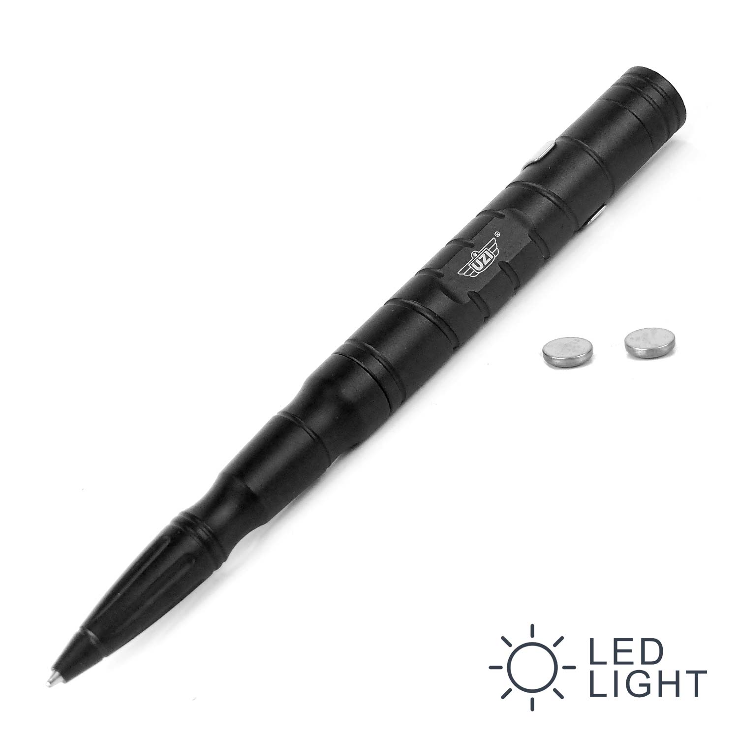 UZI Tactical Pen & Light Combo Tactical Glass Breaker Flashlight | Zahal