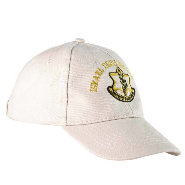 IDF Emblem Tan Embroidered Ball Cap with buckle adjuster | Zahal